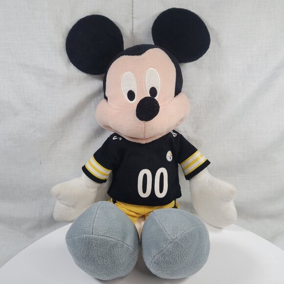 Disney | Toys | Pittsburgh Steelers Mickey Mouse Plush 6 Disney Nfl ...